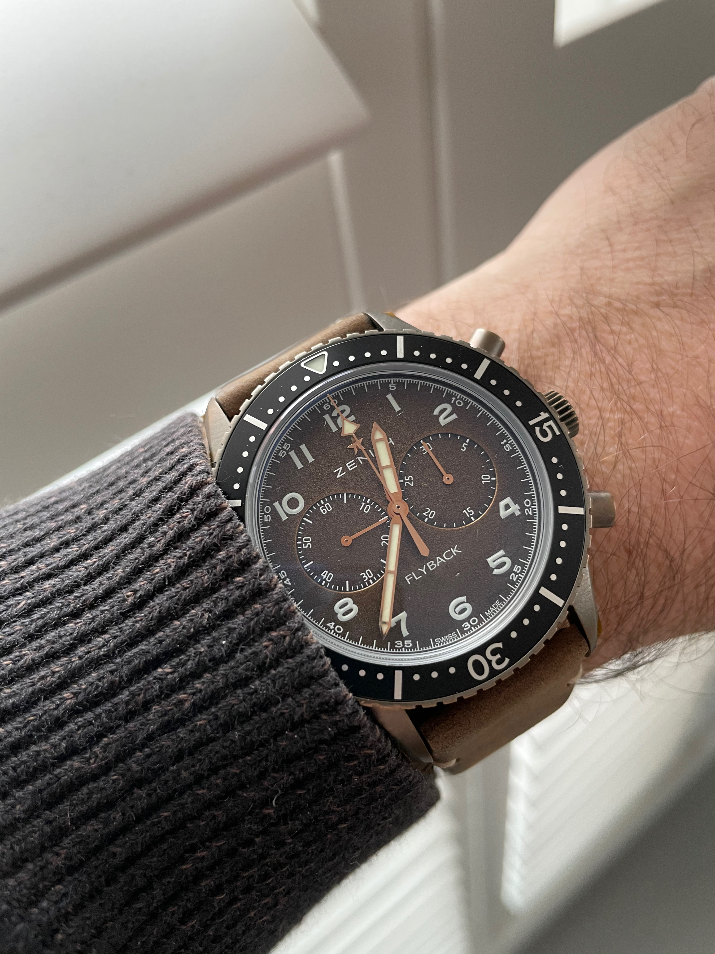 NA: Zenith Pilot Cronometro Tipo CP2 Flyback brons - Algemene ...