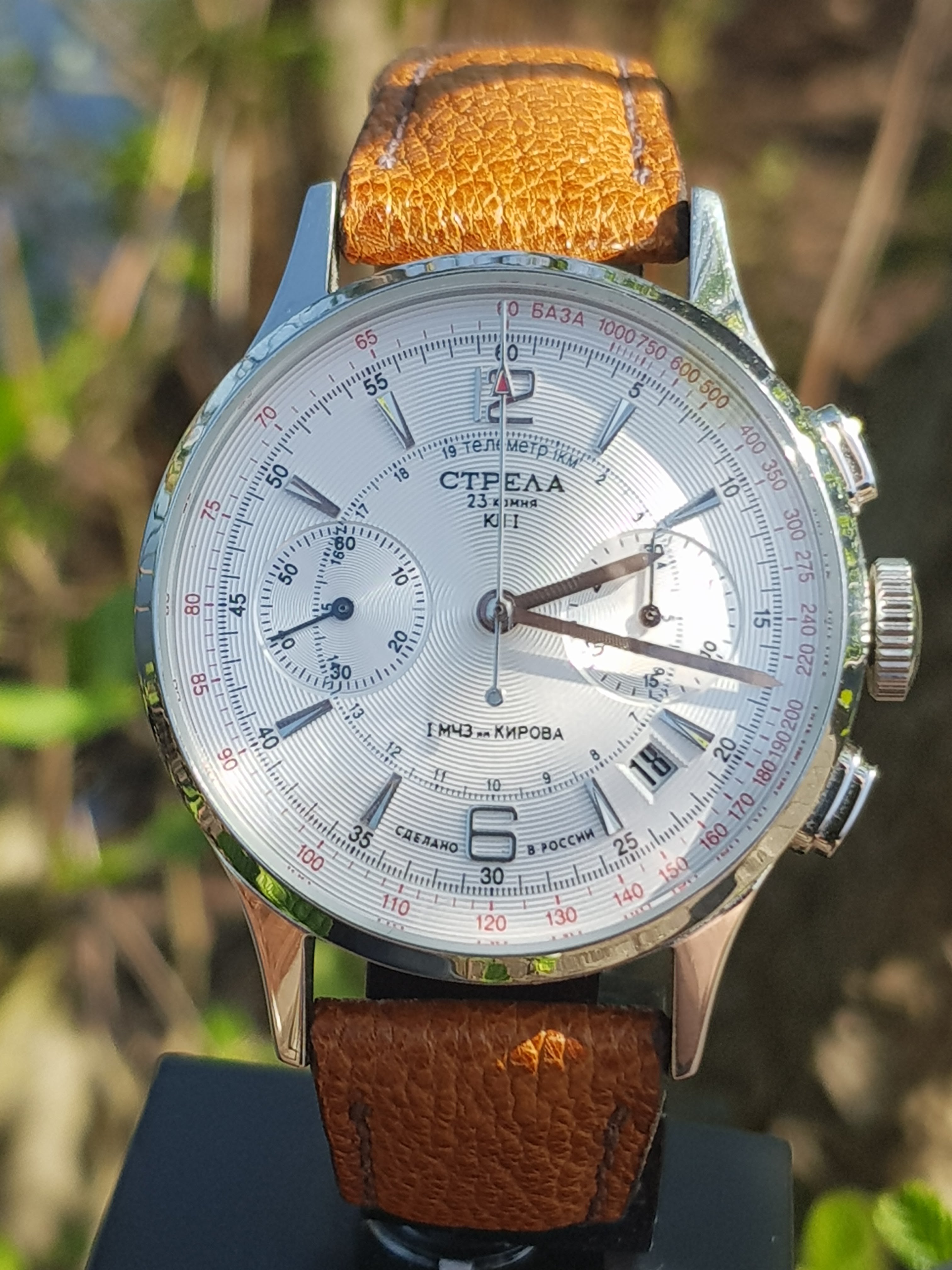 NA: STRELA Chronograph Officer 38mm - Poljot caliber 3133 - Algemene ...
