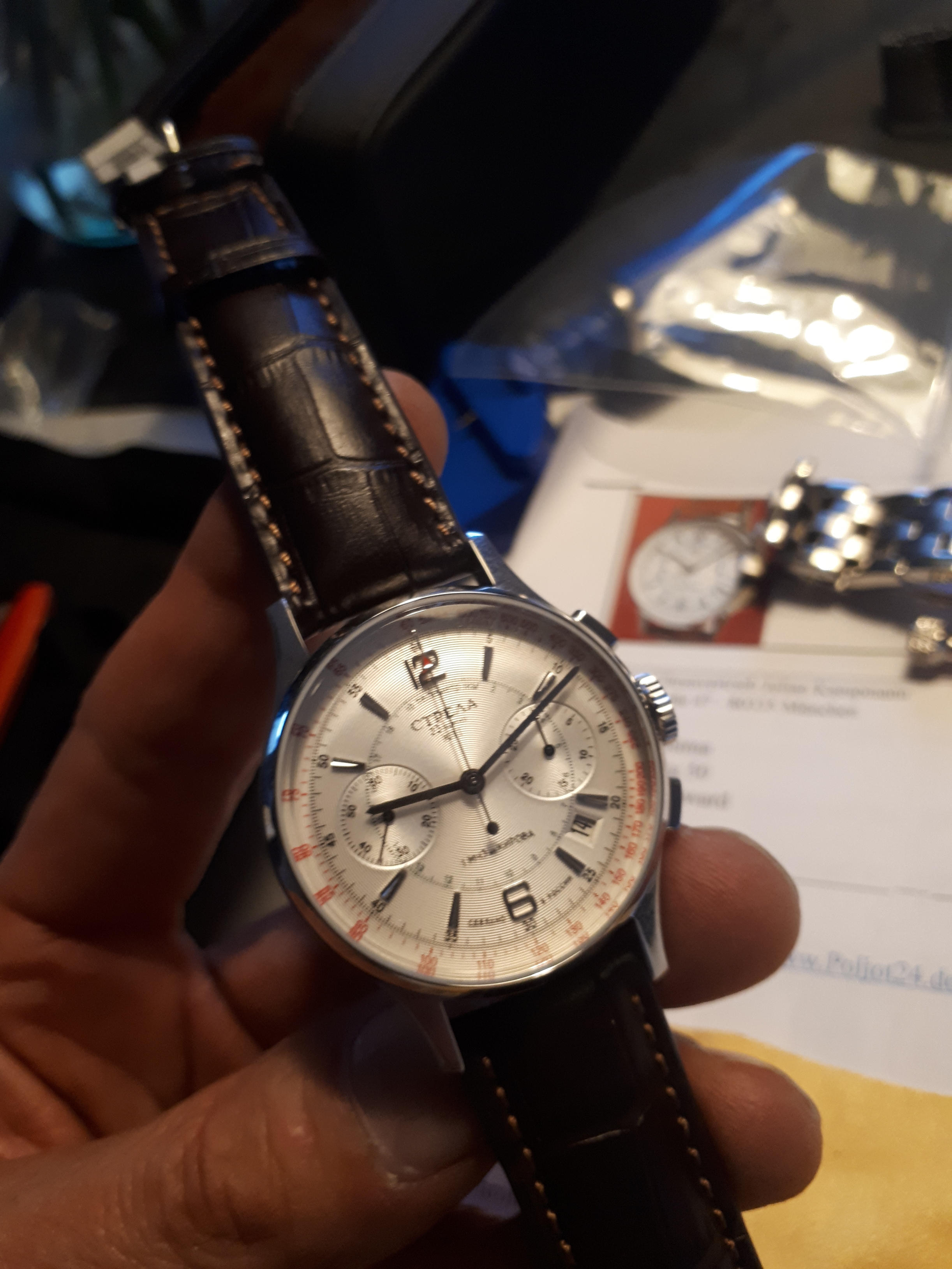 NA: STRELA Chronograph Officer 38mm - Poljot caliber 3133 - Algemene ...